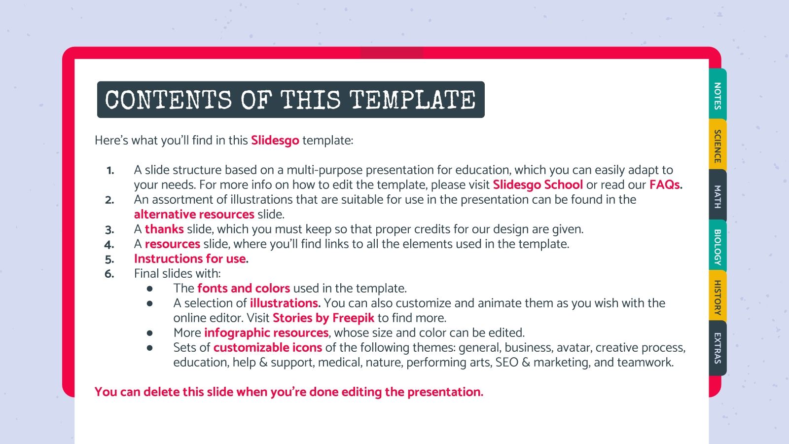 Visimi Student Planner Google Slides theme & PPT template