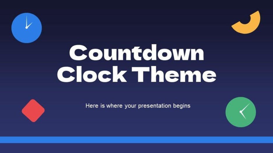 Countdown Clock Theme | PowerPoint exclusive template