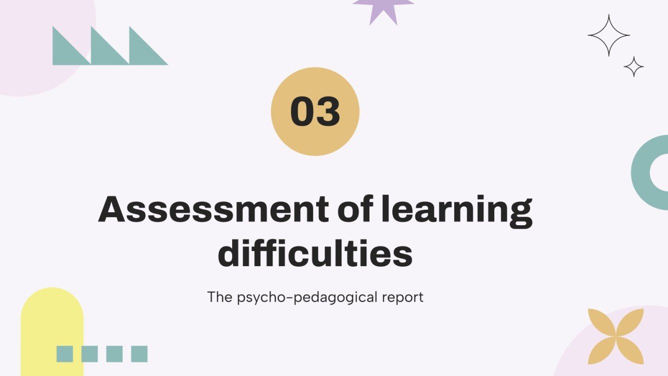 Classification and Assessment of Learning Difficulties