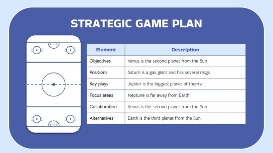 Hockey Spielplan Layouts | Google Slides & PowerPoint