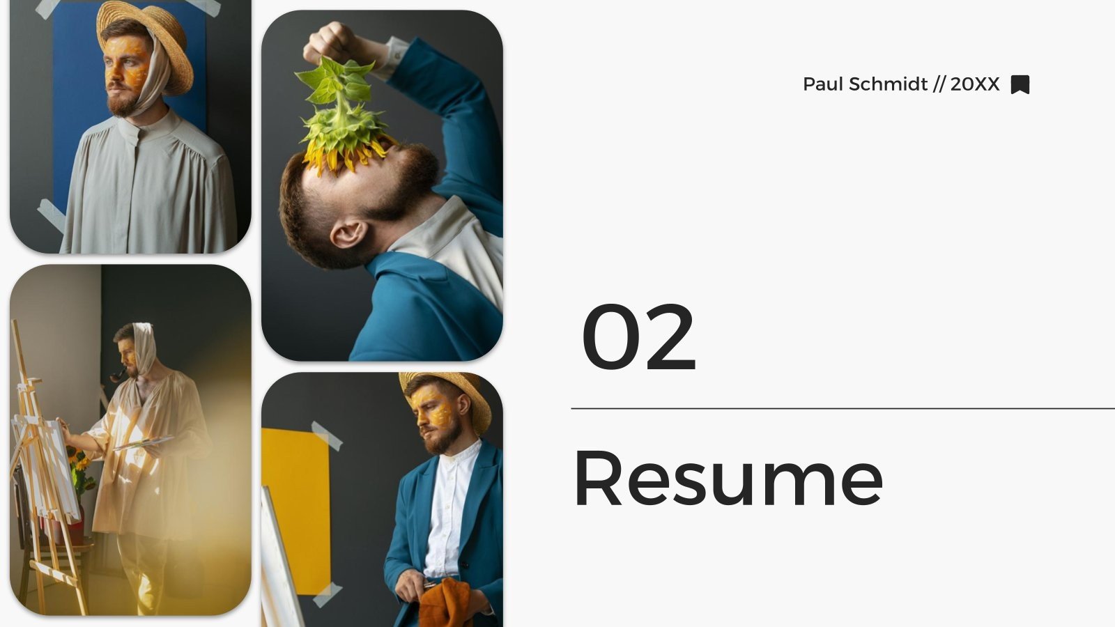 Portafolio de actor | Google Slides y PowerPoint