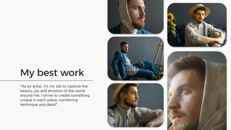 Portafolio de actor | Google Slides y PowerPoint