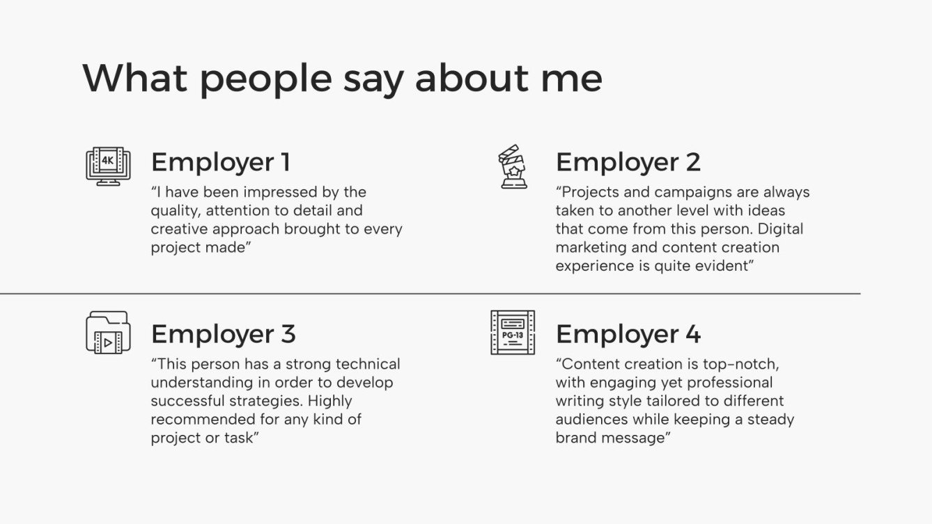 Portafolio de actor | Google Slides y PowerPoint