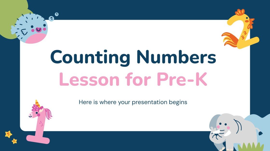 Counting Numbers Lesson for Pre-K | Google Slides & PPT