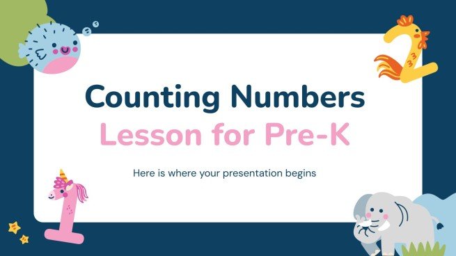 Counting Numbers Lesson for Pre-K | Google Slides & PPT