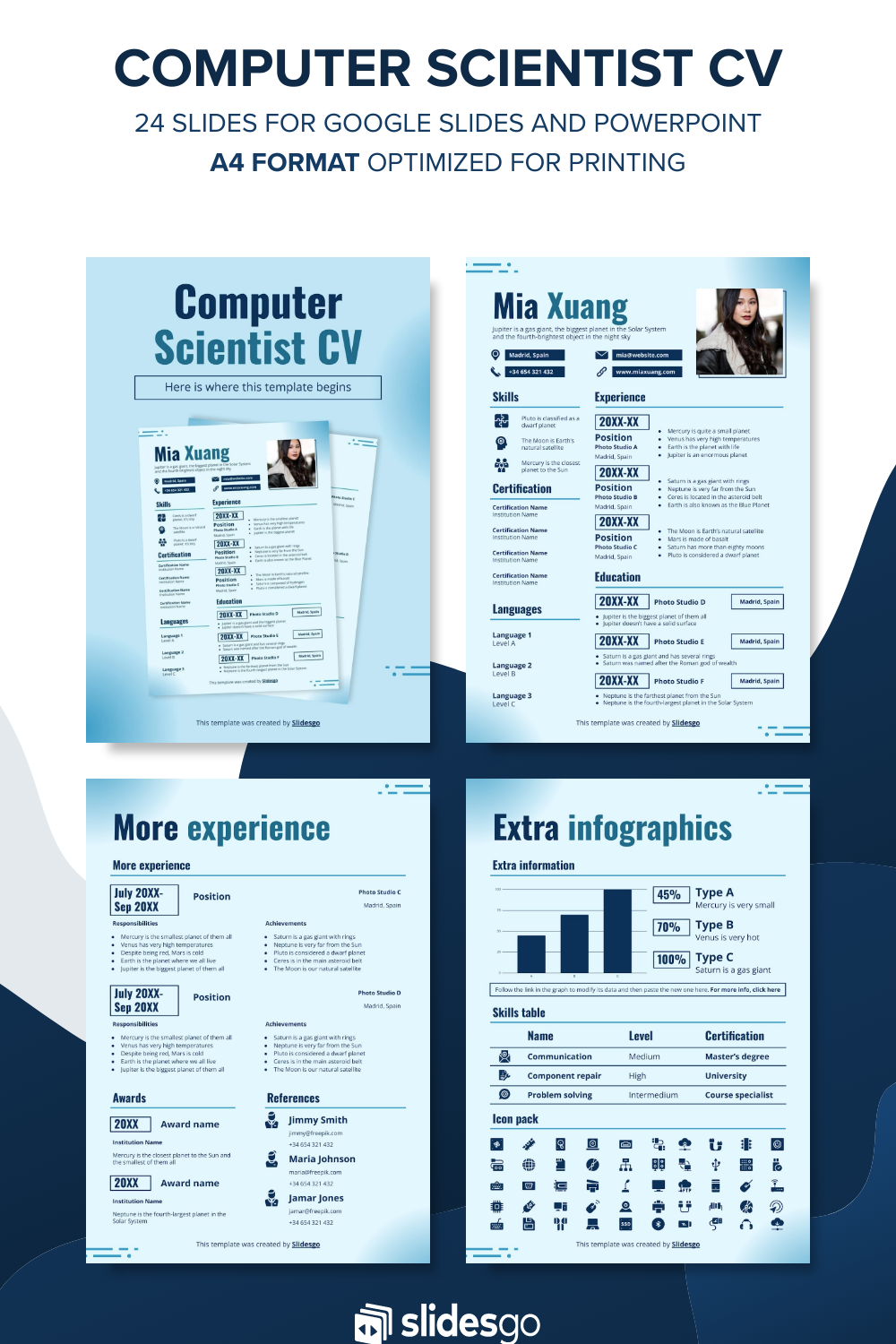 Computer Scientist CV | Google Slides & PowerPoint