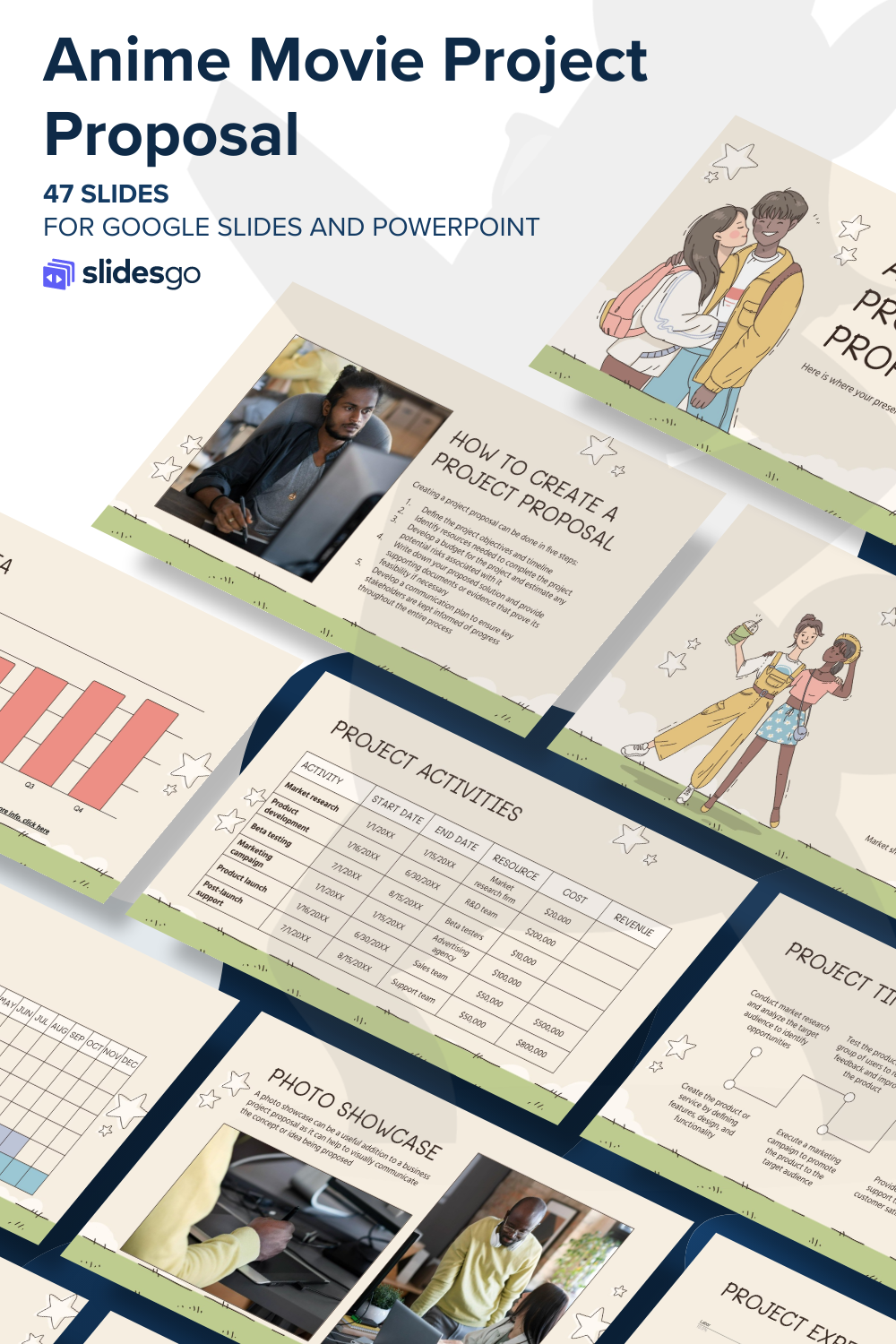 Anime Movie Project Proposal | Google Slides & PPT