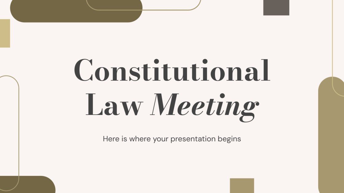 Constitutional Law Meeting | Google Slides & PowerPoint