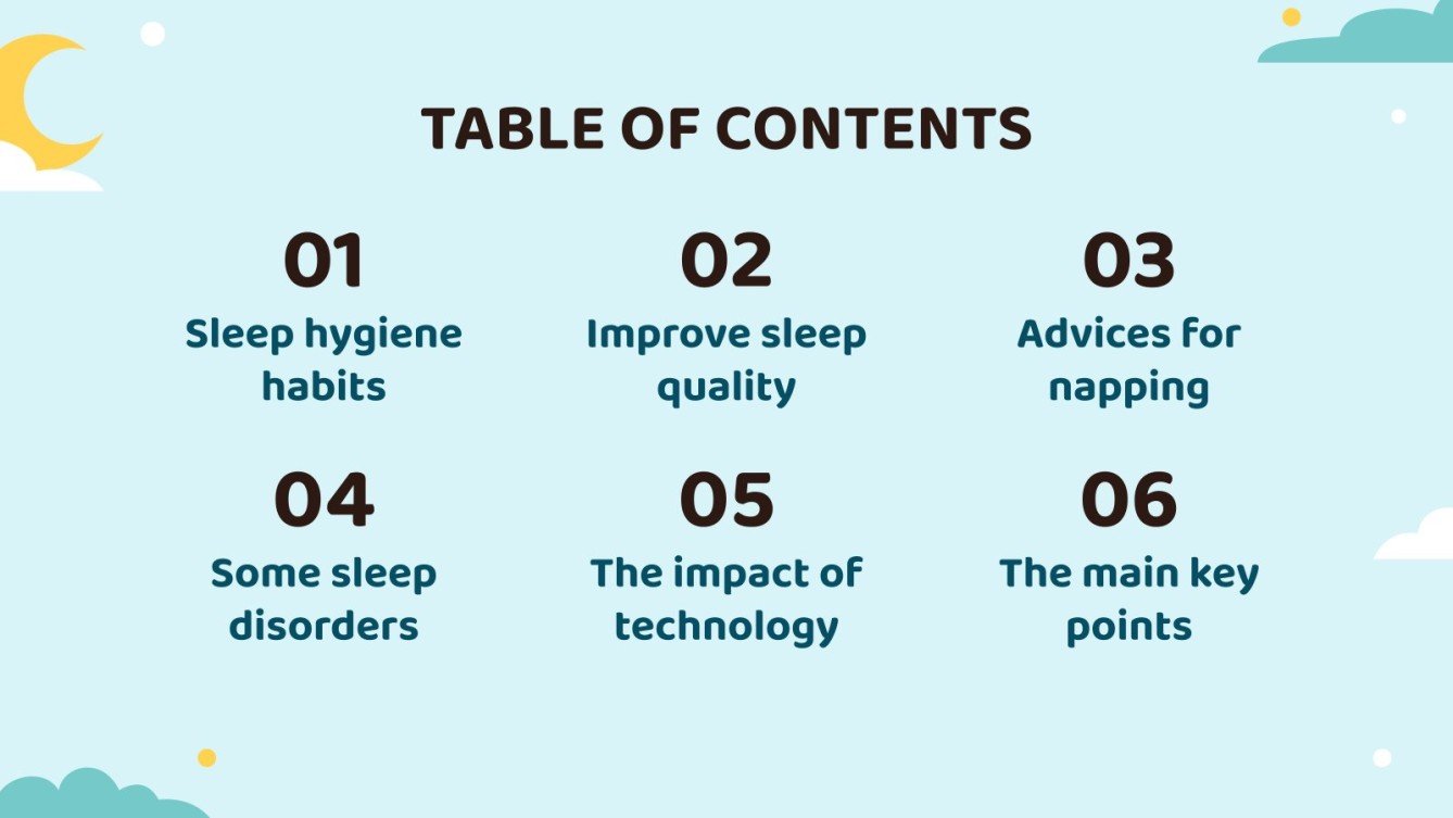 Sleep Hygiene Habits & Techniques | Google Slides & PPT