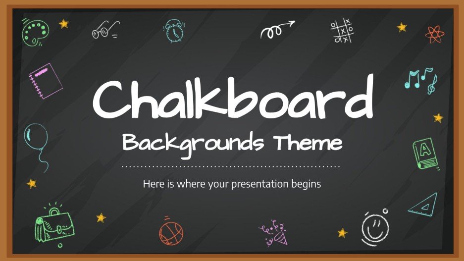 Chalkboard Backgrounds Theme | Google Slides & PowerPoint