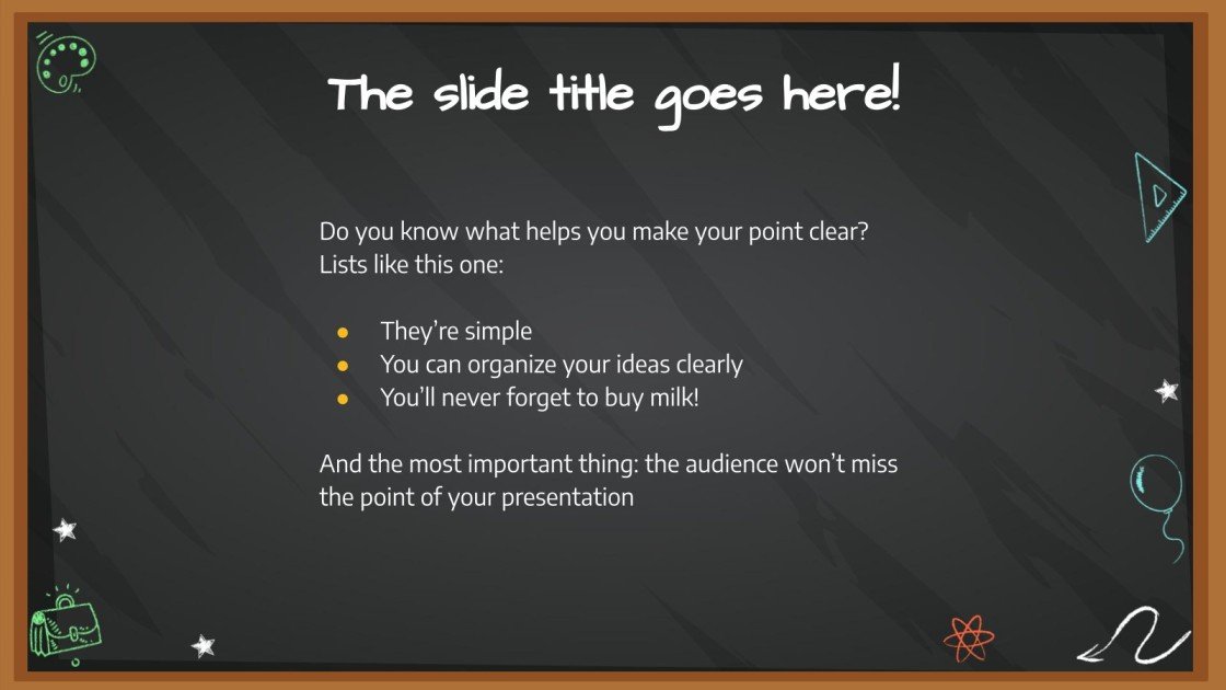 Chalkboard Backgrounds Theme | Google Slides & PowerPoint