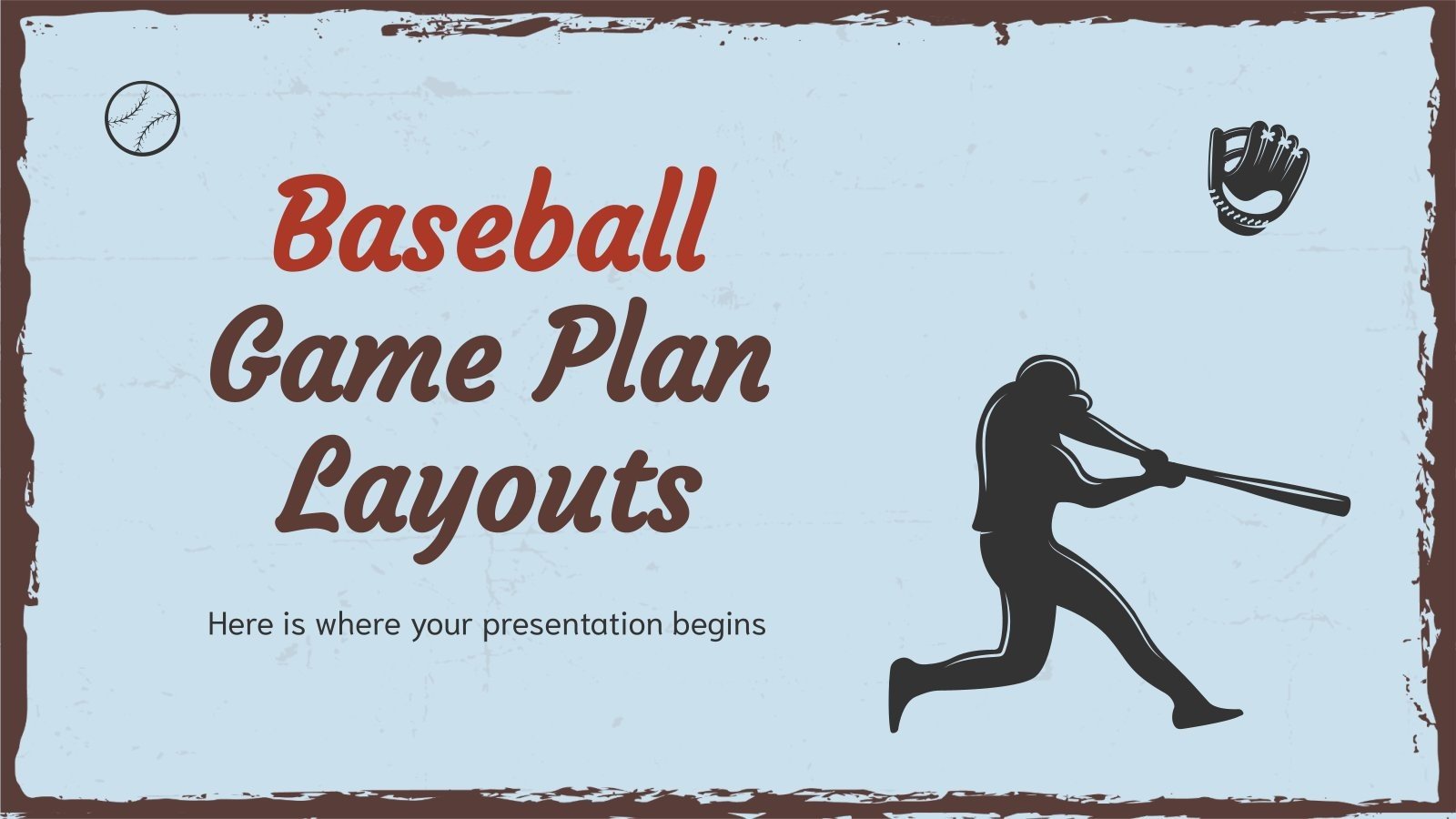 Baseball Game Plan Layouts | Google Slides & PPT