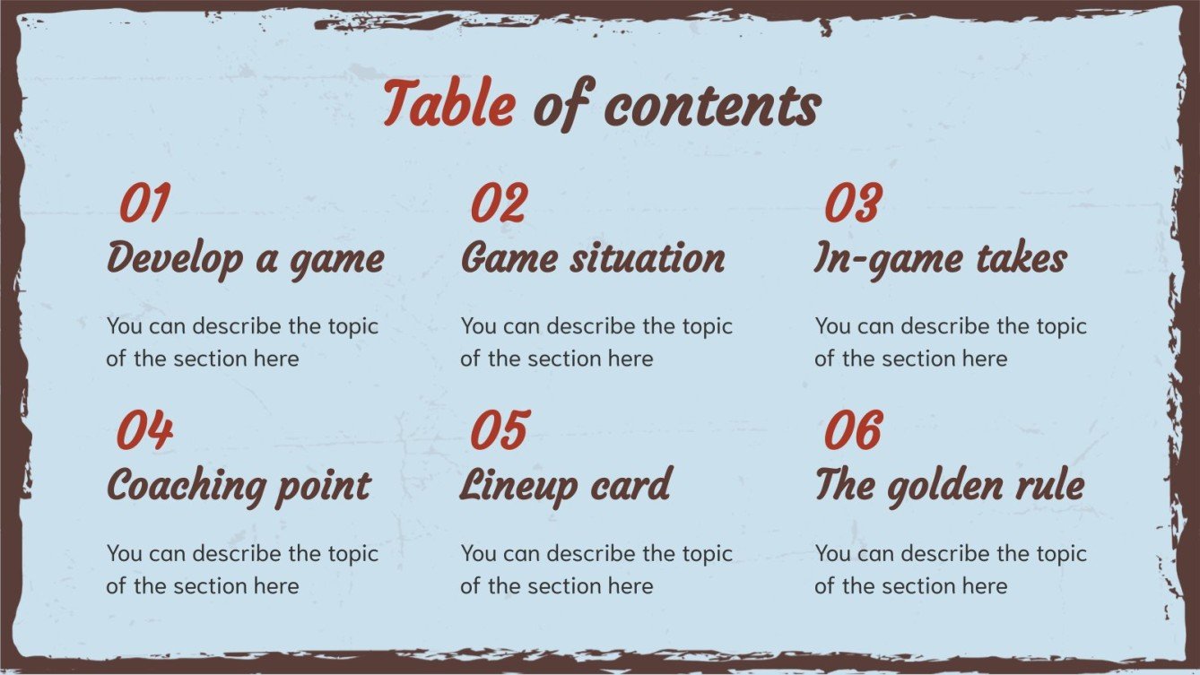 Baseball Game Plan Layouts | Google Slides & PPT