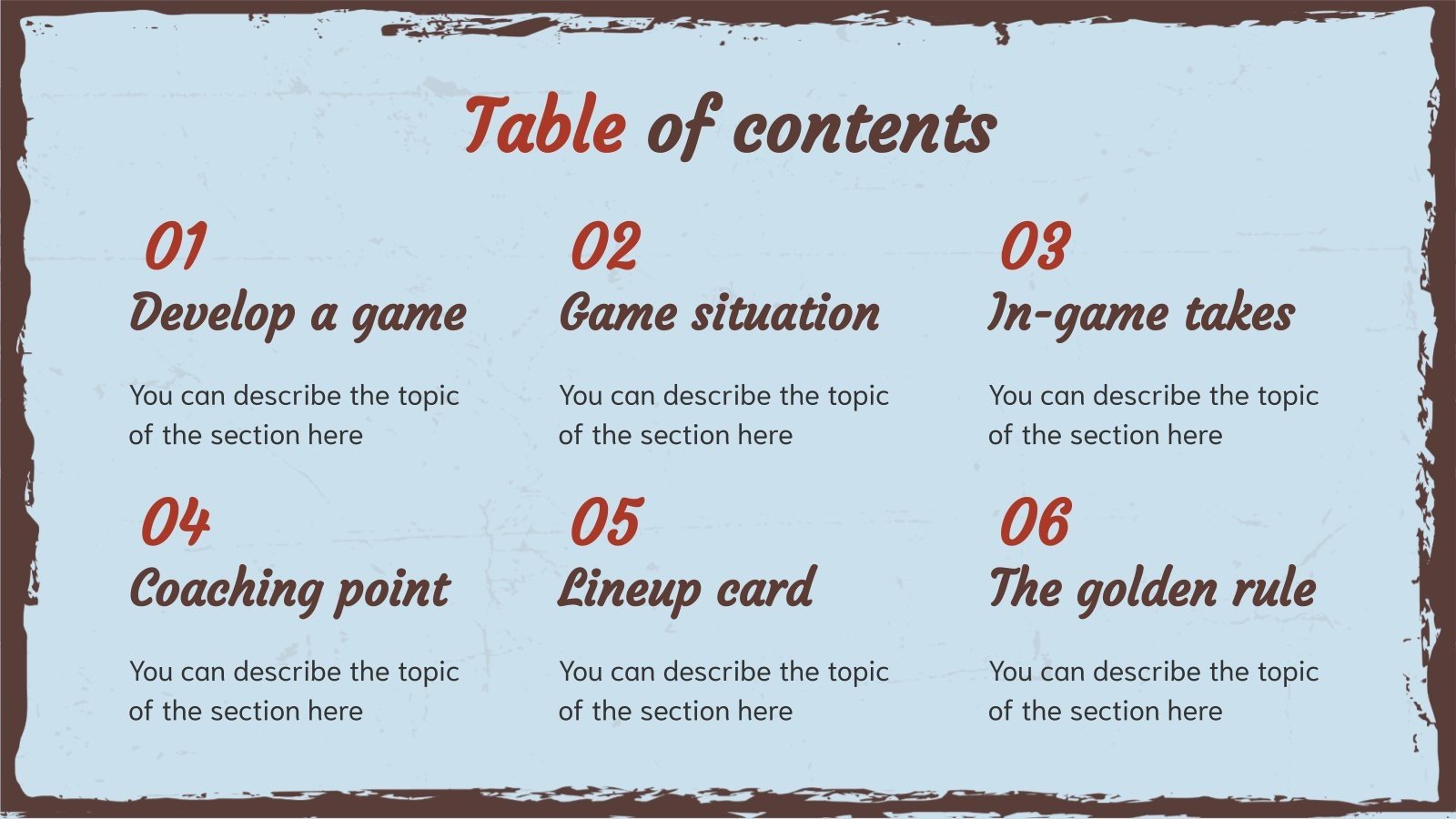 Baseball Game Plan Layouts | Google Slides & PPT