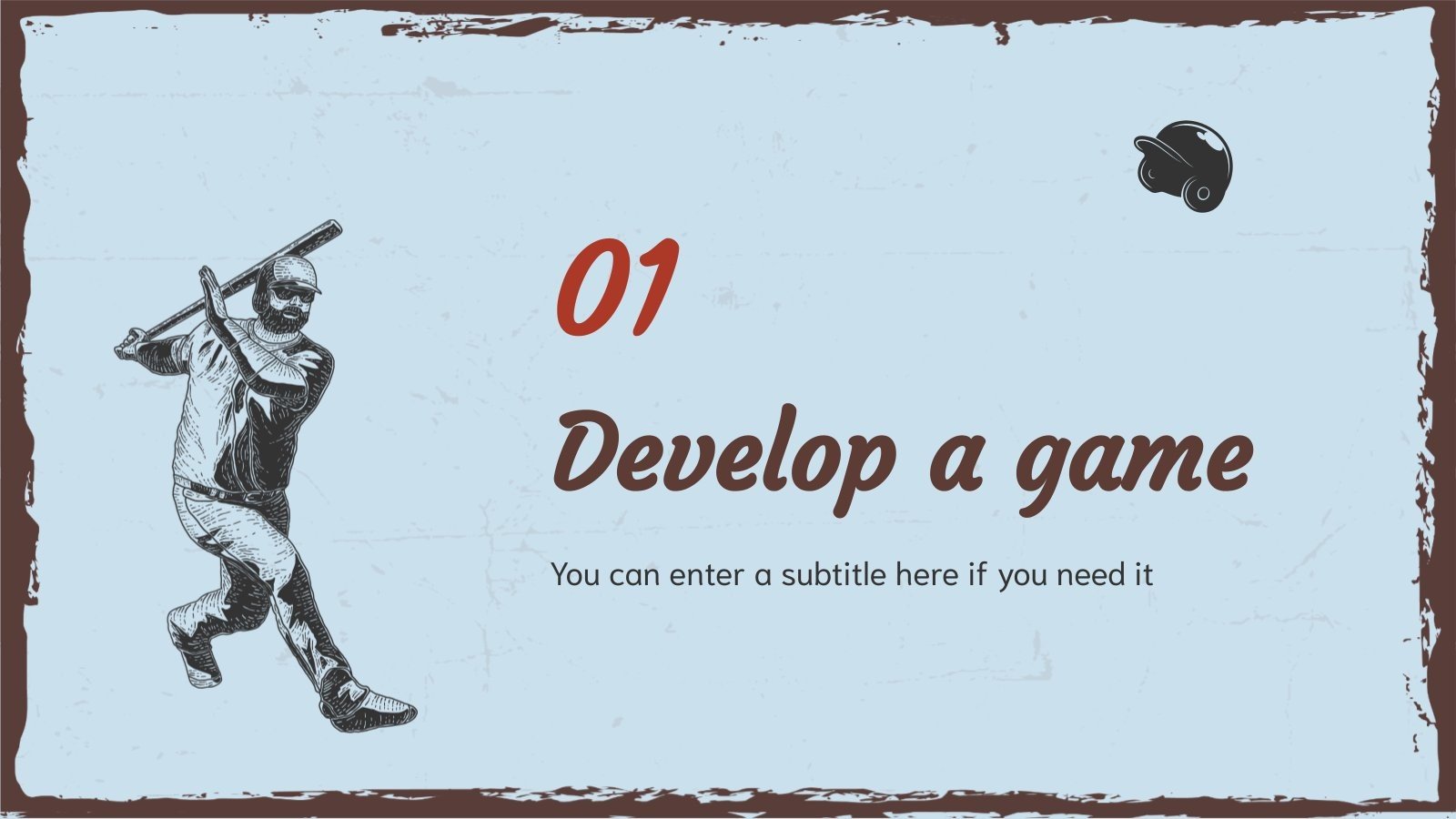Baseball Game Plan Layouts | Google Slides & PPT