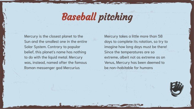 Baseball Game Plan Layouts | Google Slides & PPT