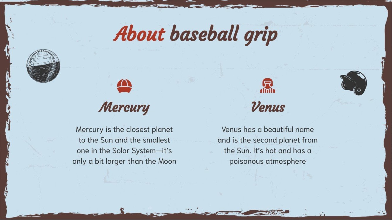 Baseball Game Plan Layouts | Google Slides & PPT