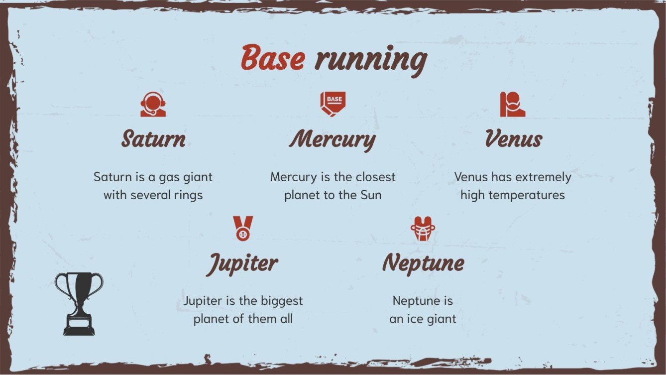 Baseball Game Plan Layouts | Google Slides & PPT