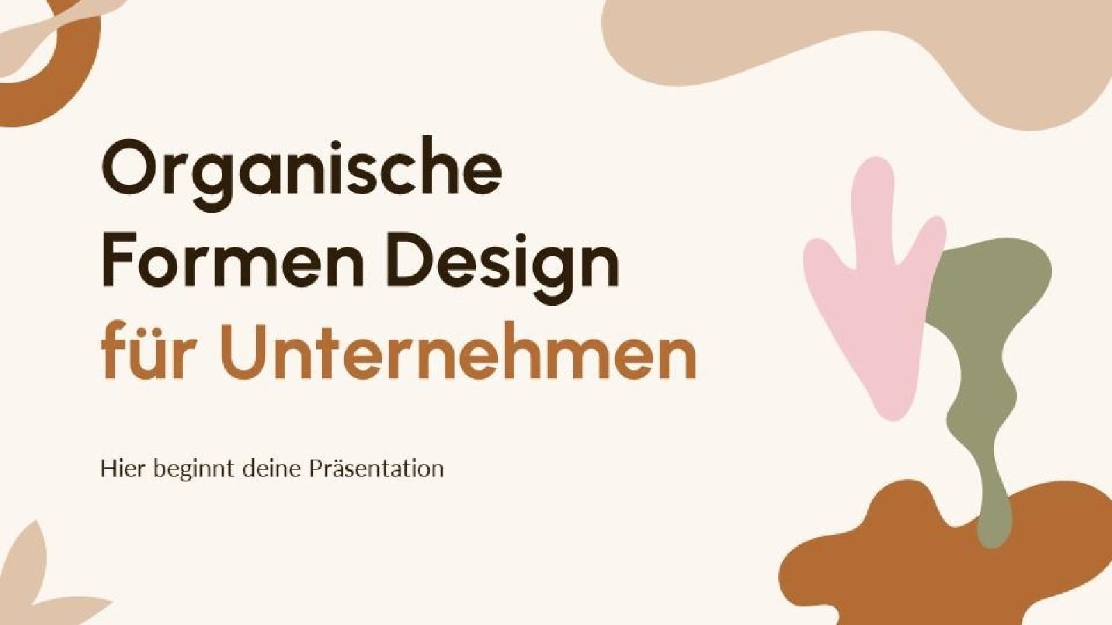 Organic Shapes Design for Business | Google Slides & PPT