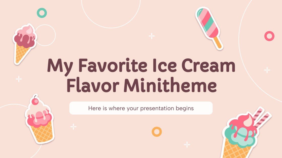 Free Google Slides & PowerPoint templates full of ice cream