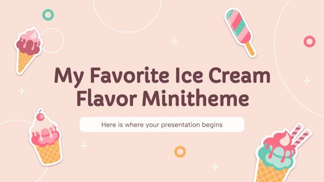 Free Google Slides & PowerPoint templates full of ice cream