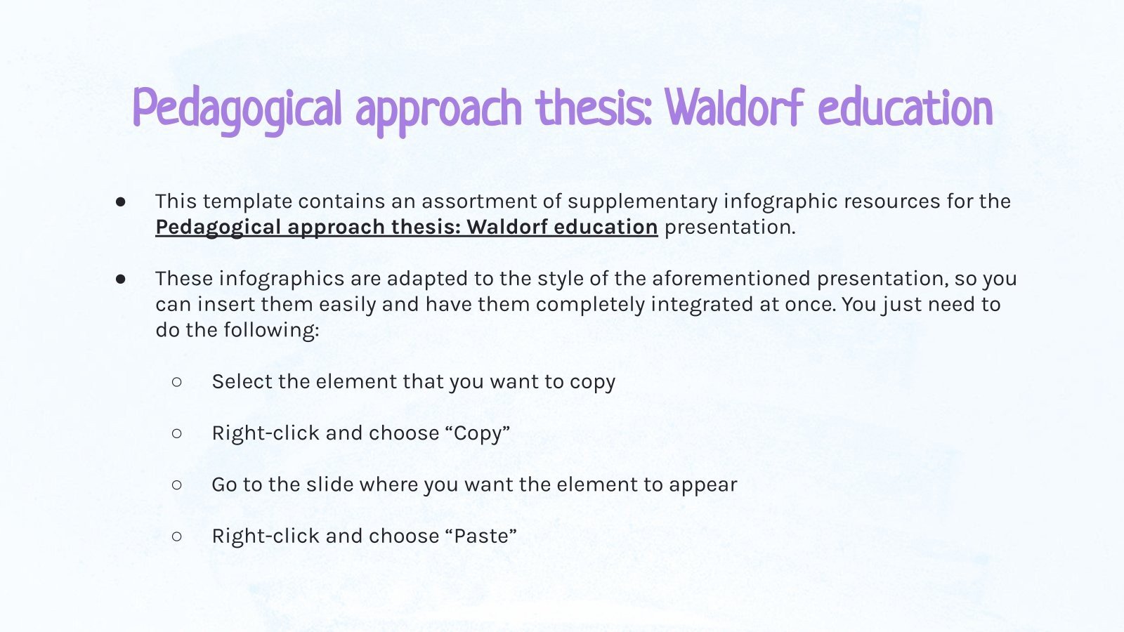 Pedagogical Approach Thesis: Waldorf Education Infographics
