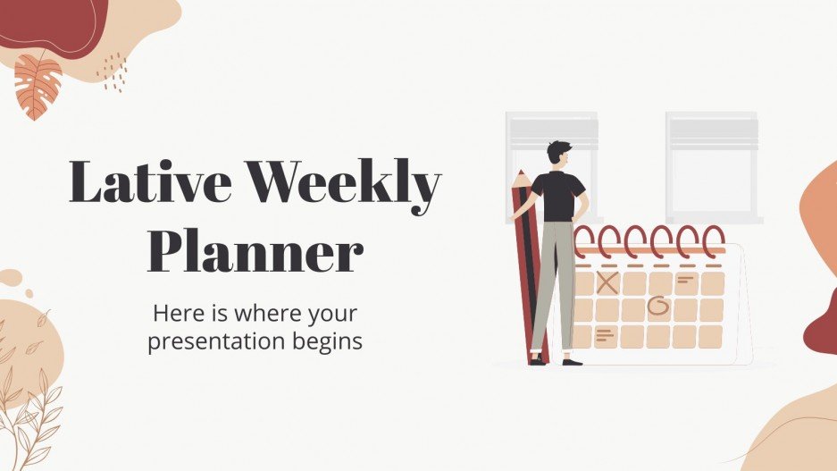Lative Weekly Planner | Template for Google Slides and PPT