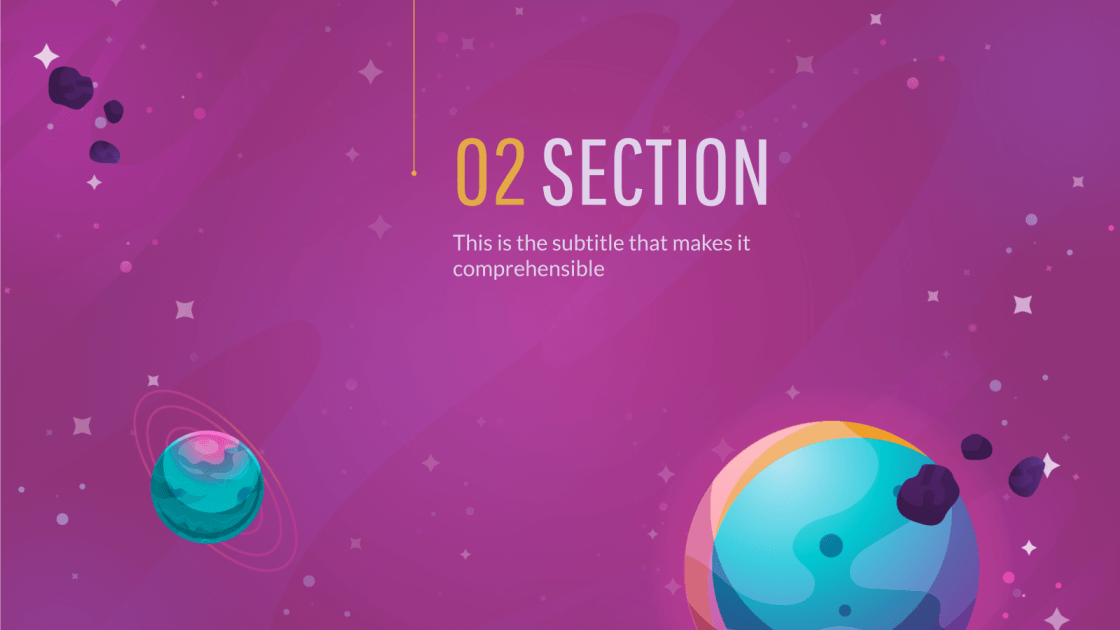Colorful Galaxy Google Slides and PowerPoint Template