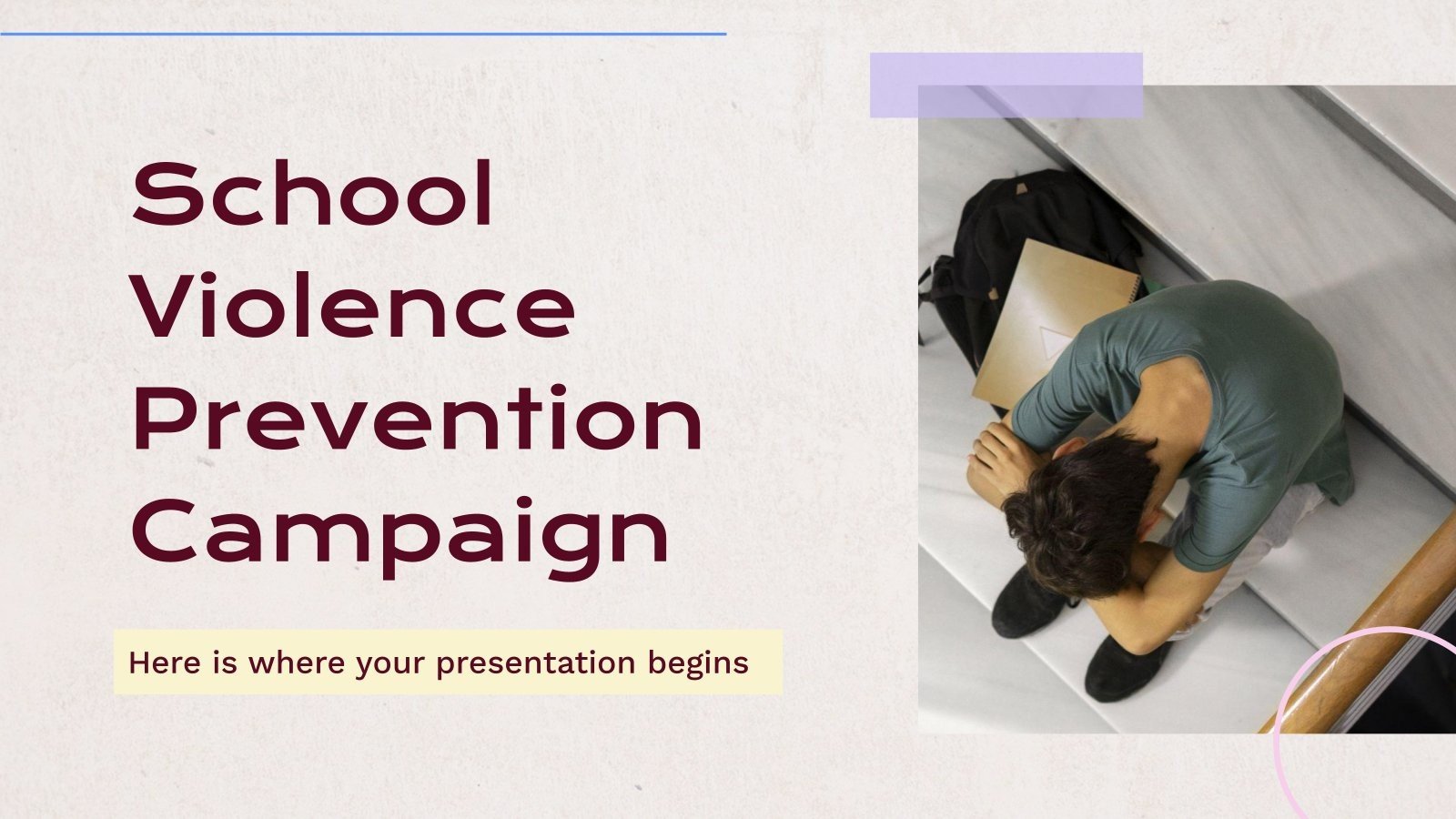 Plantillas gratis de Google Slides y PPT sobre el bullying