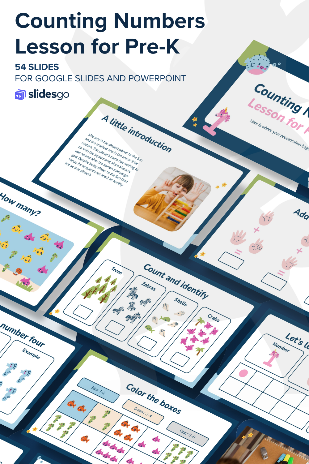 Counting Numbers Lesson for Pre-K | Google Slides & PPT