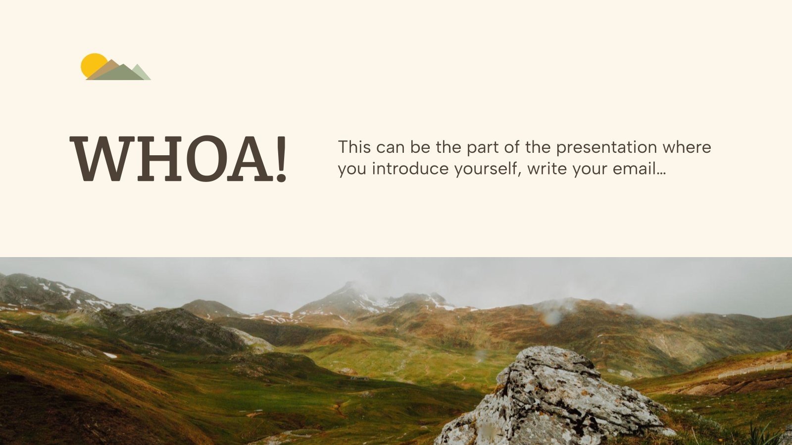 Mountainous Landscape | Google Slides and PowerPoint