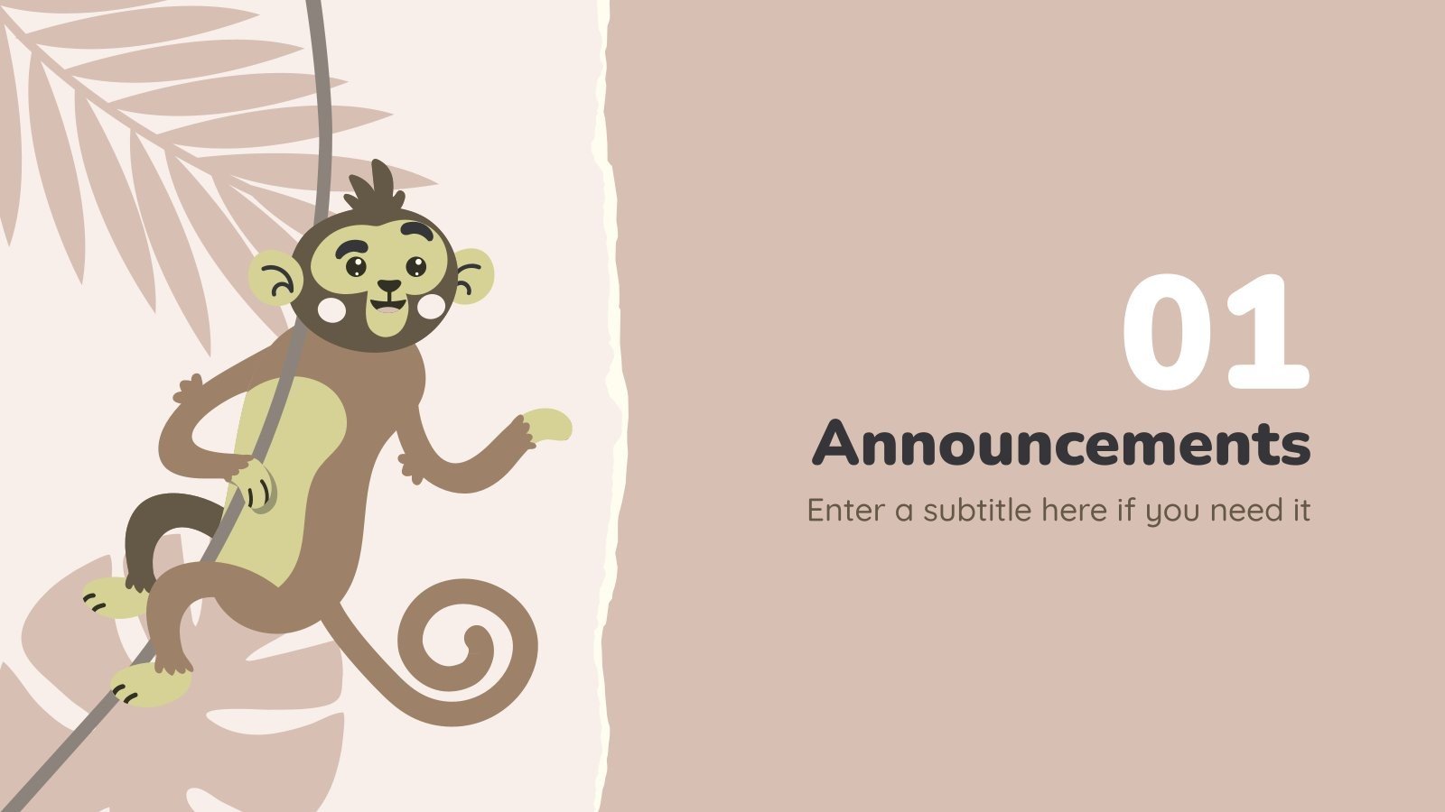 Monkey Mood Newsletter | Google Slides and PowerPoint