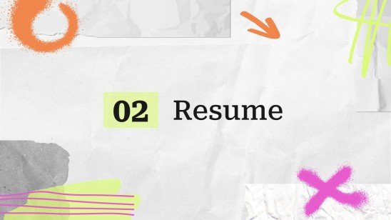 Grunge Paper Collage and Scribbles Portfolio | Google Slides