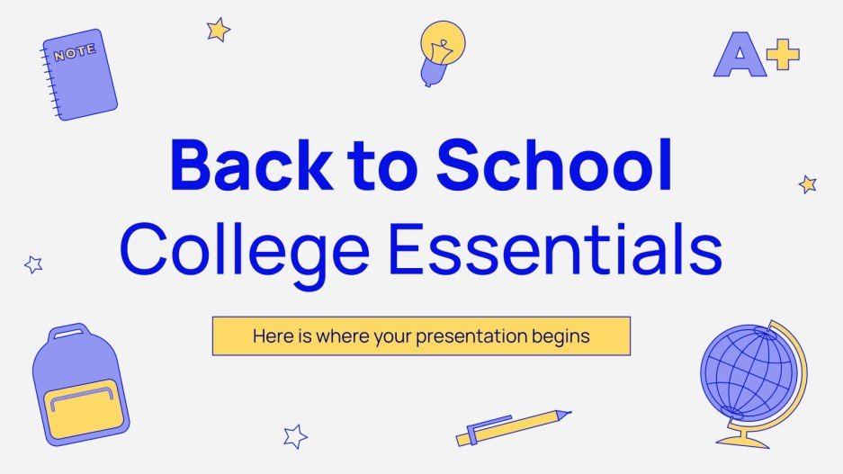 Free Back to School Google Slides themes and PPT templates