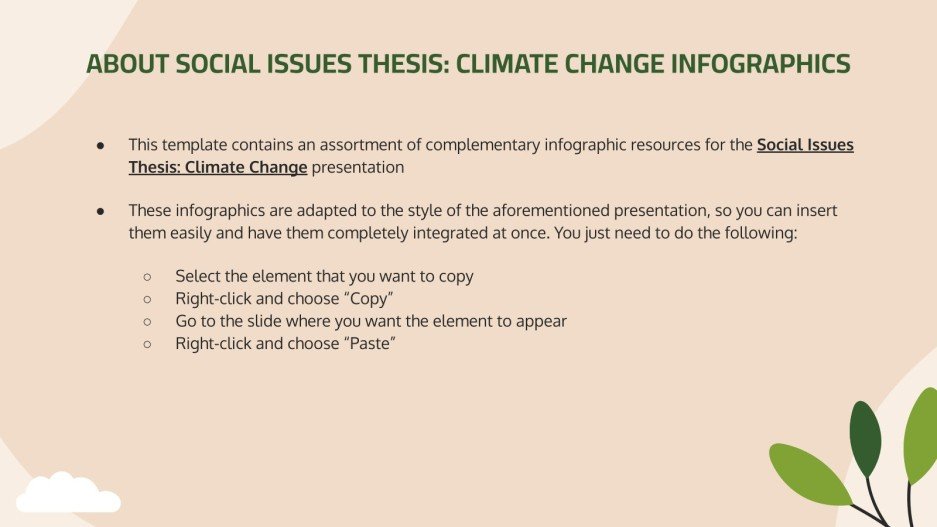 Social Issues Thesis: Climate Change Infographics