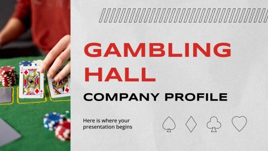Gambling Hall Company Profile | Google Slides & PPT