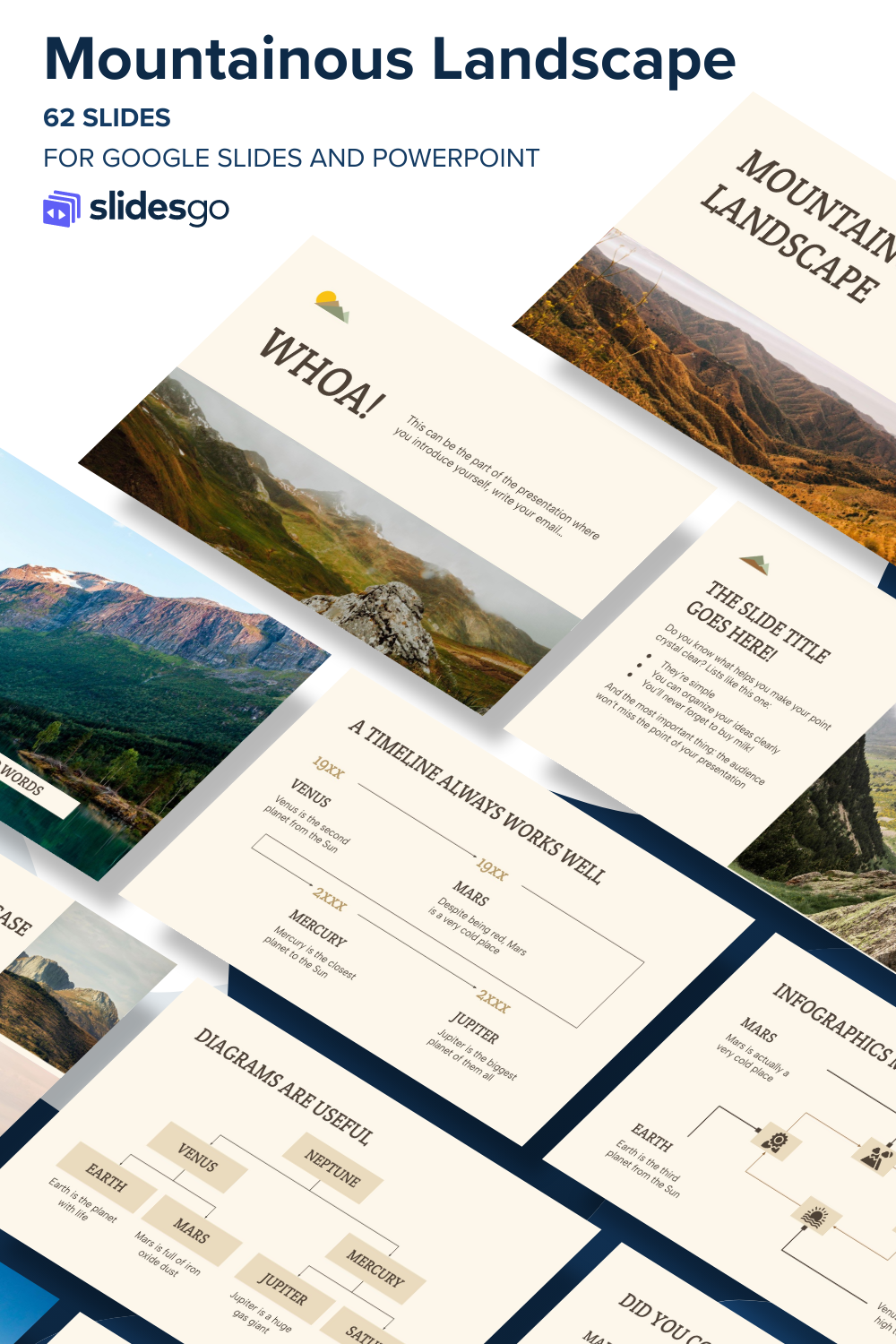 Mountainous Landscape | Google Slides and PowerPoint