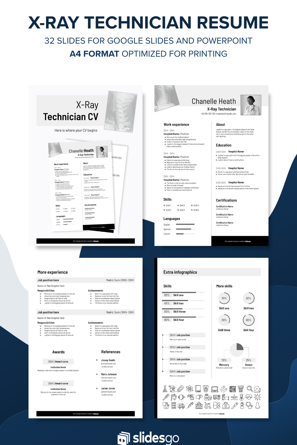 X-Ray Technician Resume | Google Slides & PowerPoint