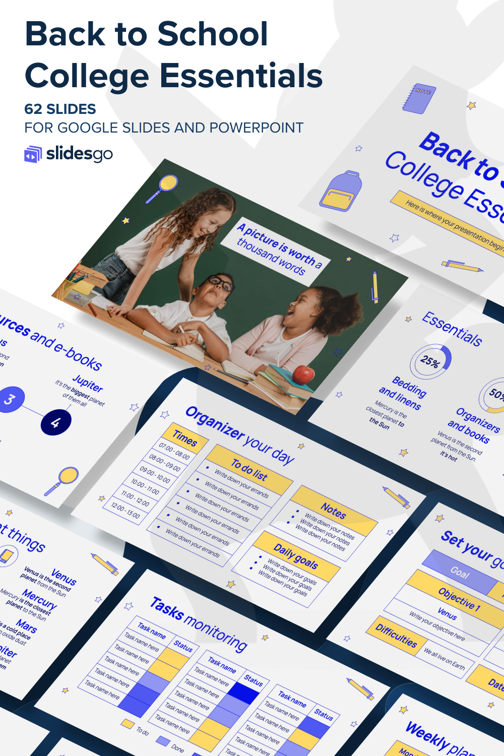 Back to School College Essentials | Google Slides & PPT