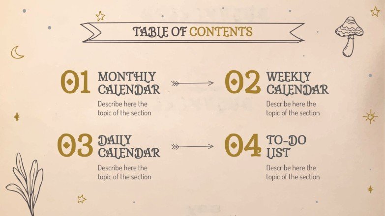 Wizard's Magical Personal Organizer | Google Slides & PPT