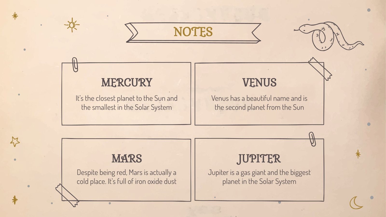 Wizard's Magical Personal Organizer | Google Slides & PPT