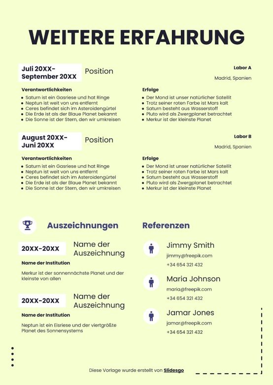 Chemistry Expert Printable CV | Google Slides and PowerPoint