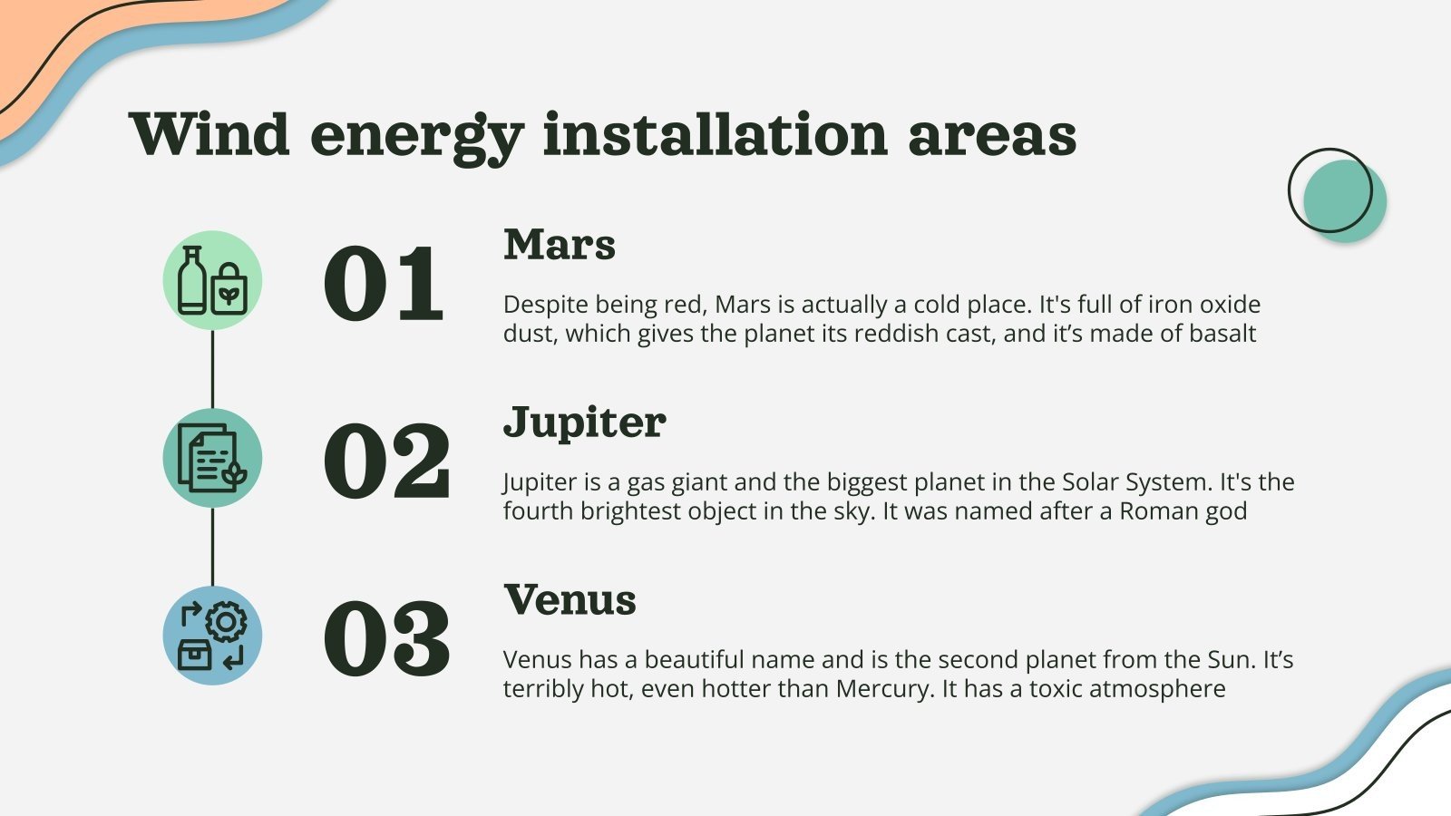 Wind Energy Installation Areas Meeting Infographics