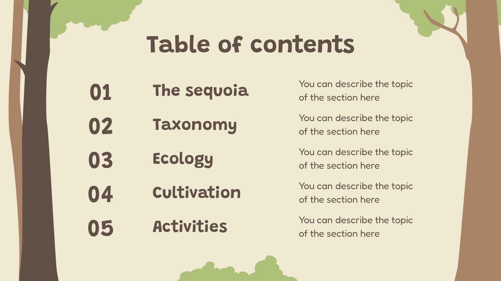 Todo sobre las secuoyas | Google Slides y PowerPoint