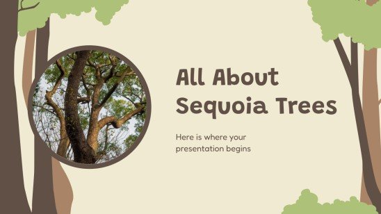 Plantillas de Google Slides y PowerPoint sobre árboles