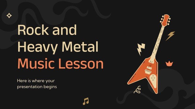 Rock and Heavy Metal Music Lesson | Google Slides & PPT