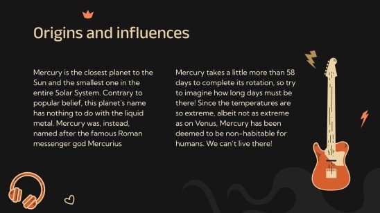 Rock and Heavy Metal Music Lesson | Google Slides & PPT