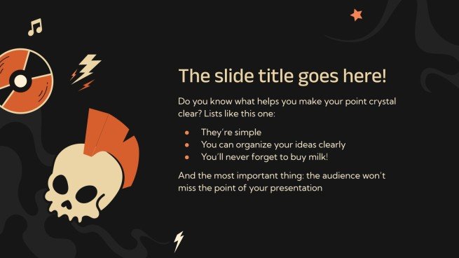 Rock and Heavy Metal Music Lesson | Google Slides & PPT