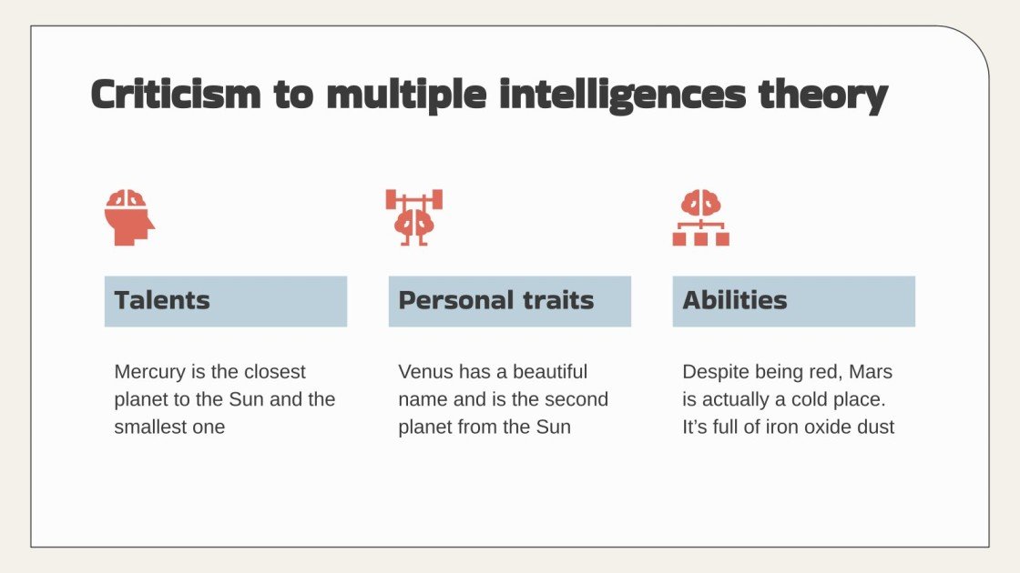 Theory of Multiple Intelligences | Google Slides & PPT