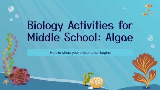 Biology Activities for Middle School: Algae | Google Slides